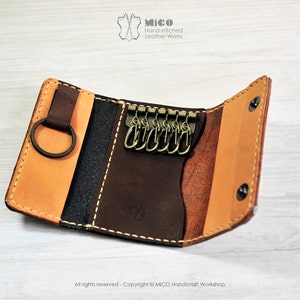MICO Leather Key Case /key Holder - Etsy