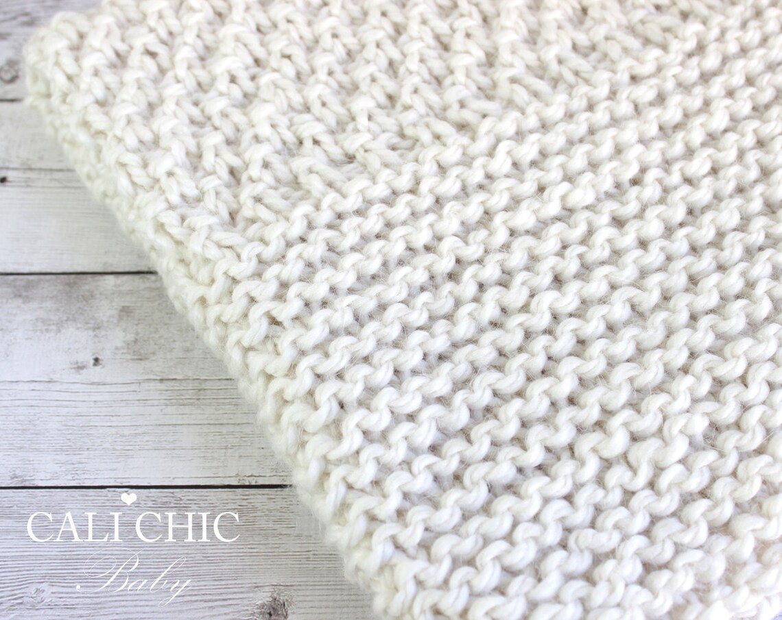 Beginner Knit Throw Blanket Pattern: Super Bulky Yarn (PDF Pattern) - Etsy