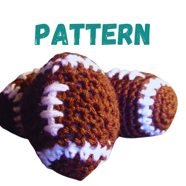 Crochet Football - Etsy