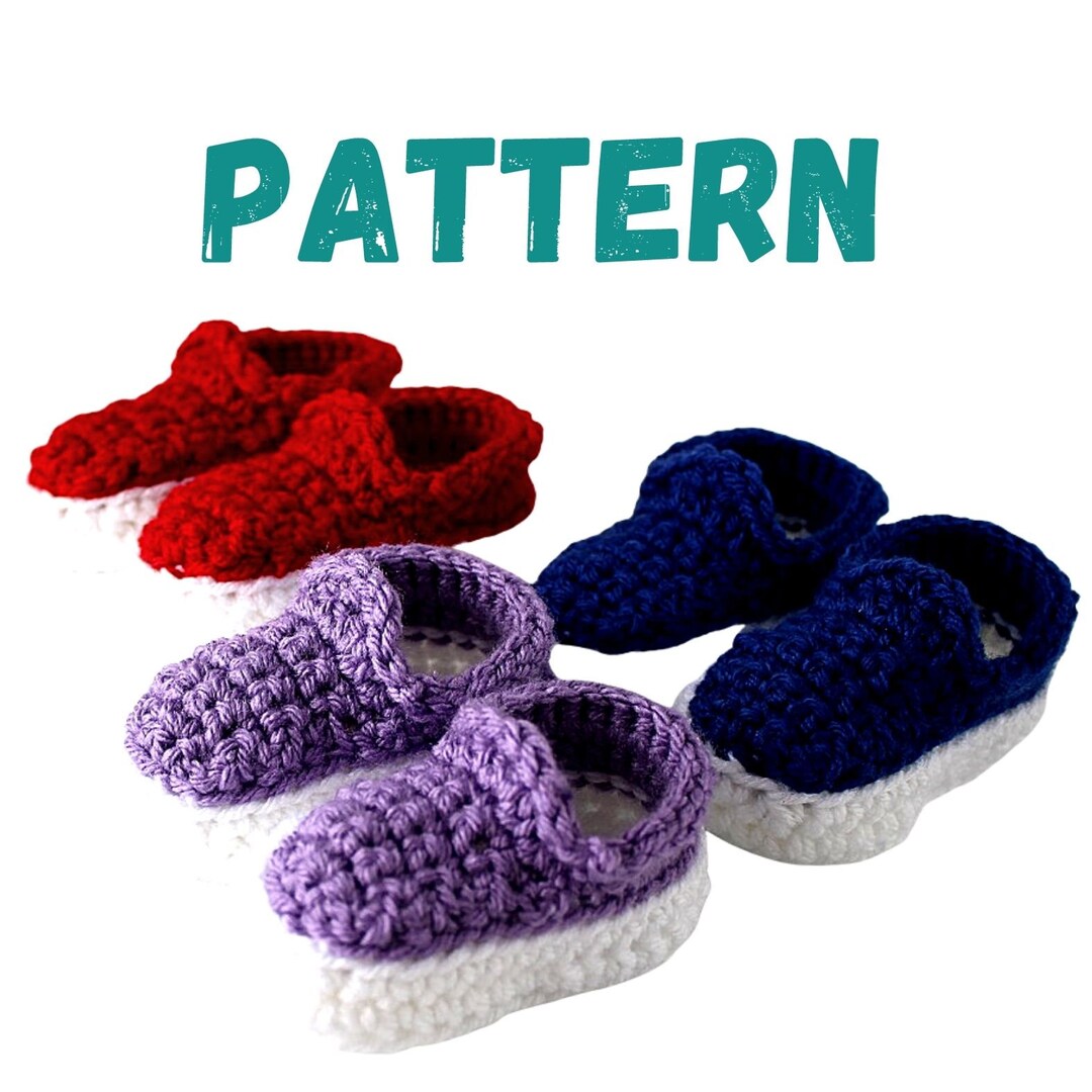 Vans Baby Booties Easy CROCHET PATTERN - Etsy