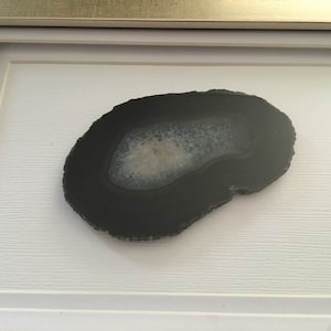 Black Agate Framed Geode Slice - Etsy