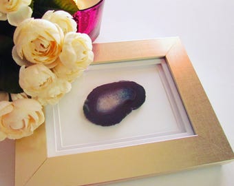 Red Agate Framed Geode Slice | Etsy