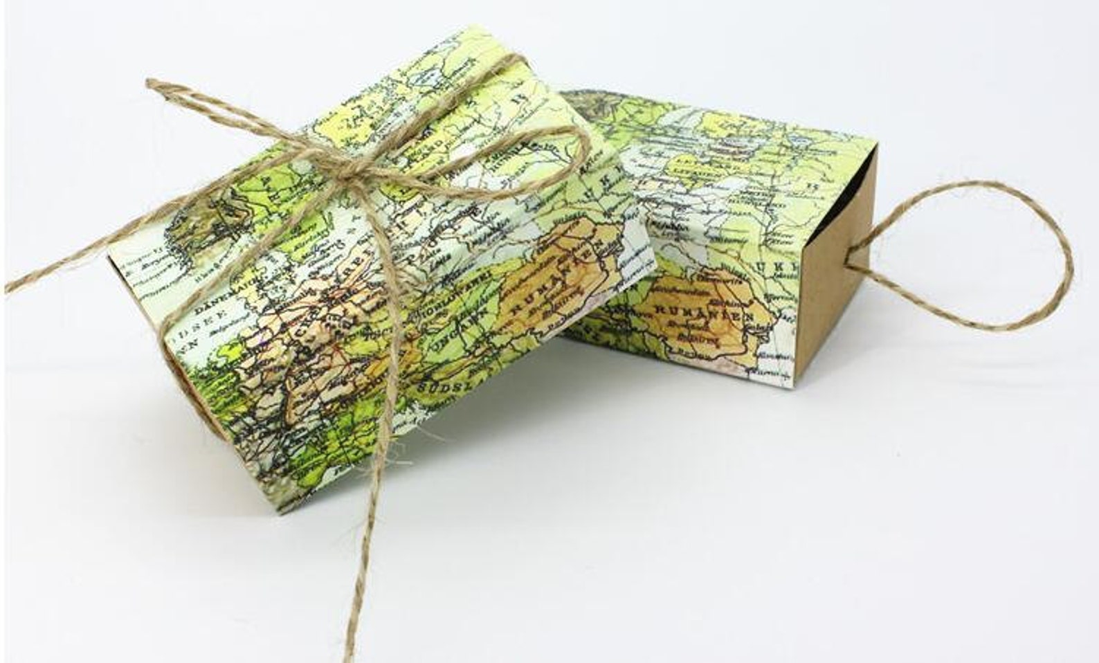 100pcs around the World Map Favor Box for - Etsy