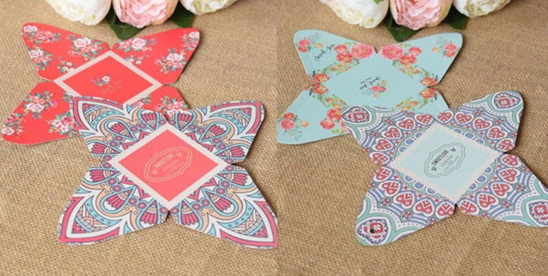 48pcs Trigonal Pyramidal Shape Boxes Baby Shower Bridel Shower - Etsy