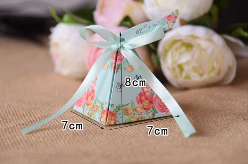 48pcs Trigonal Pyramidal Shape Boxes Baby Shower Bridel Shower - Etsy