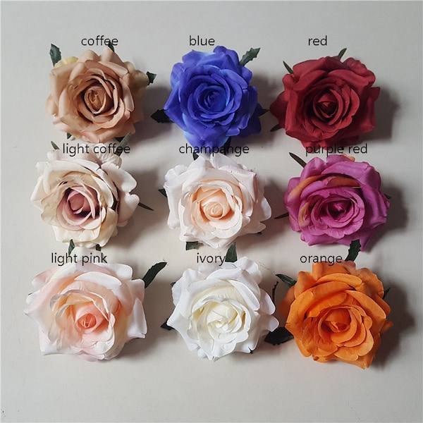 Silk Flower Heads - Etsy