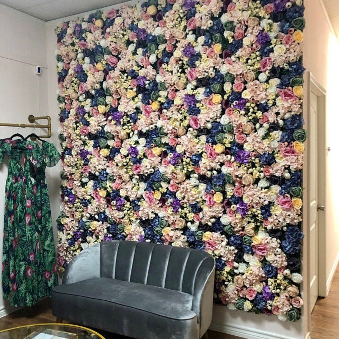 Colorful Flower Wall for Wedding Backdrop Arrangement Decor | Etsy