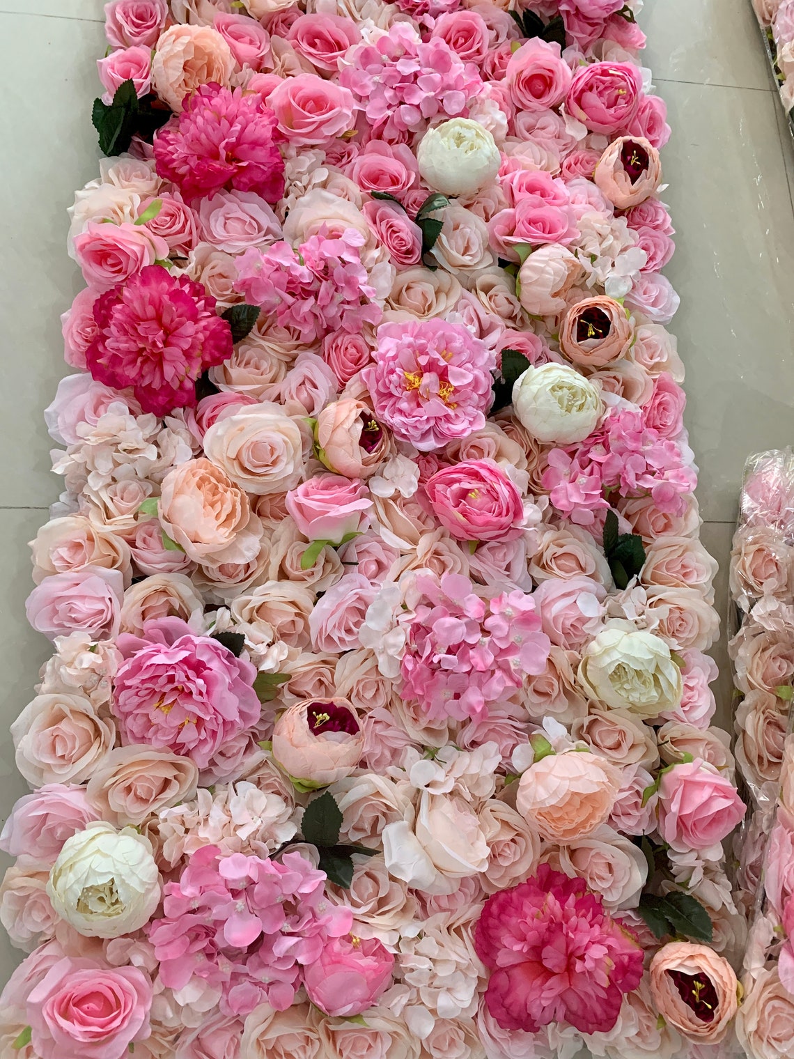 Gradual Color Floral Wall for Wedding Arrangement Fake Flower - Etsy