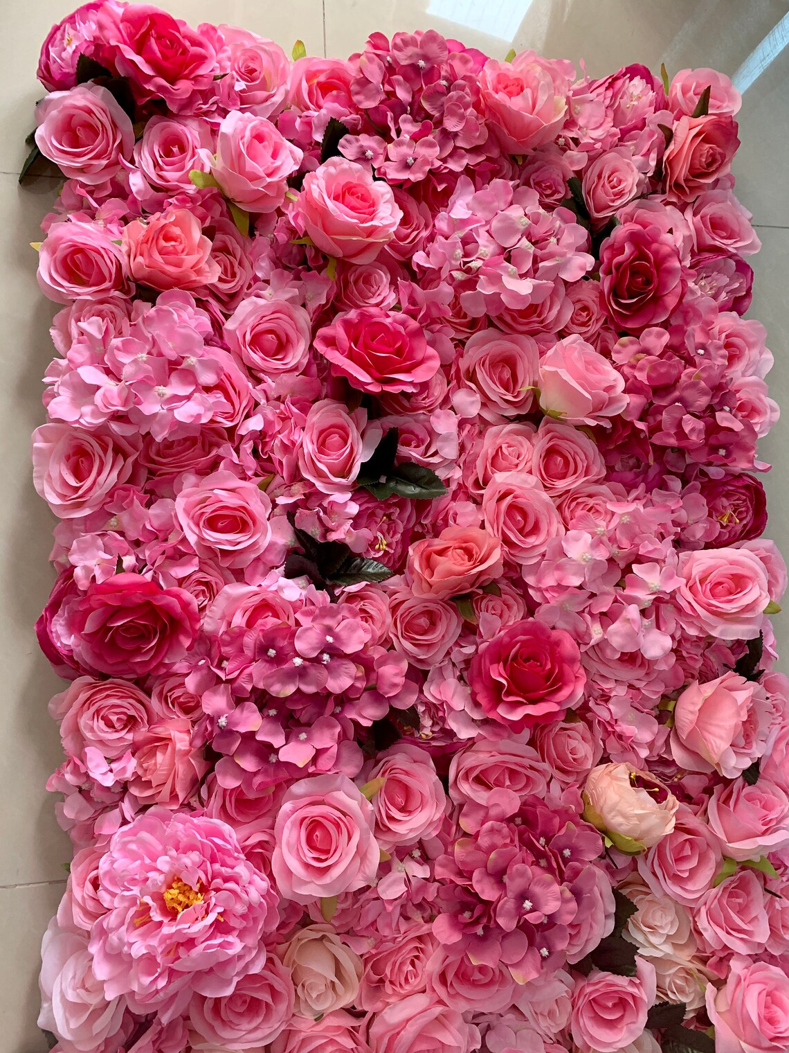 Gradual Color Floral Wall for Wedding Arrangement Fake Flower - Etsy