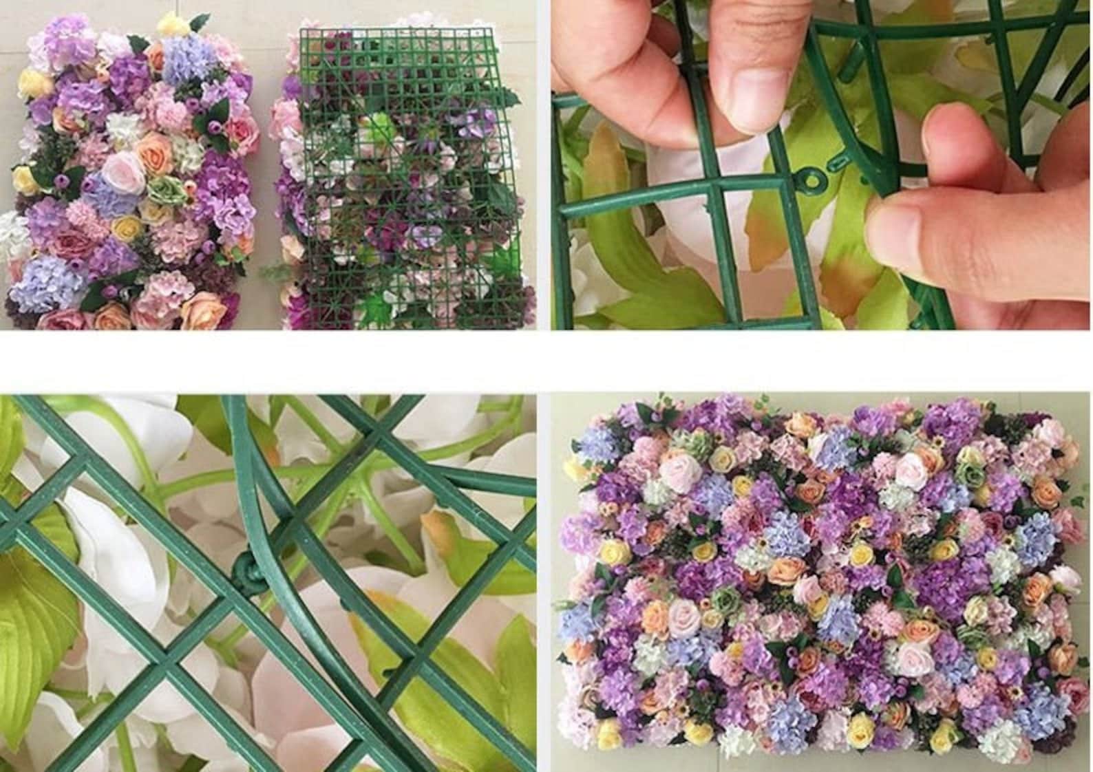 Gradual Color Floral Wall for Wedding Arrangement Fake Flower - Etsy