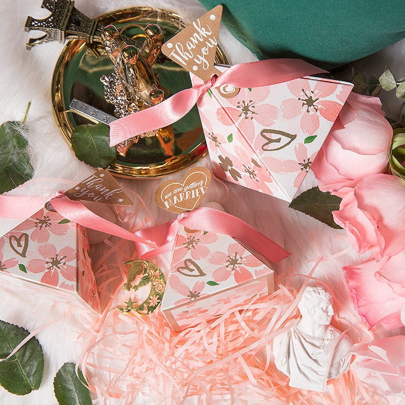 50pcs Cherry Blossom Sakura Boxes Wedding Party Bride Shower | Etsy