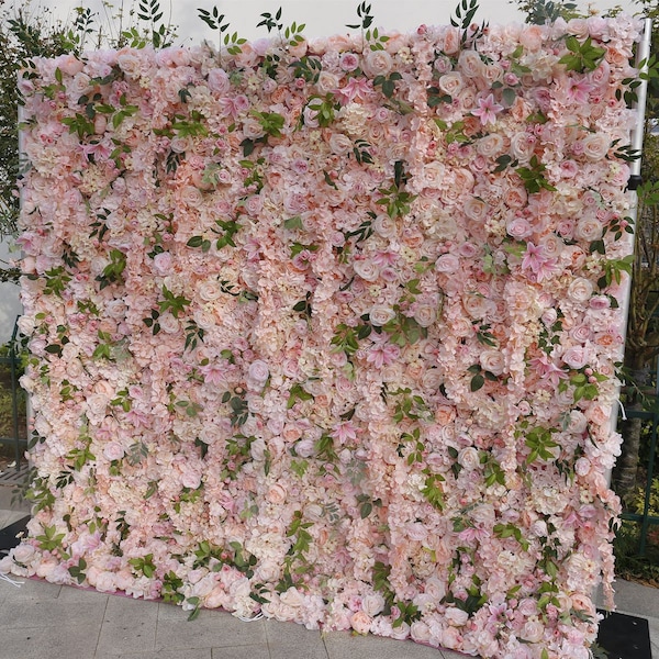 Rolling up Flower Wall Backdrop - Etsy