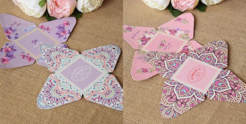 48pcs Trigonal Pyramidal Shape Boxes Baby Shower Bridel Shower - Etsy