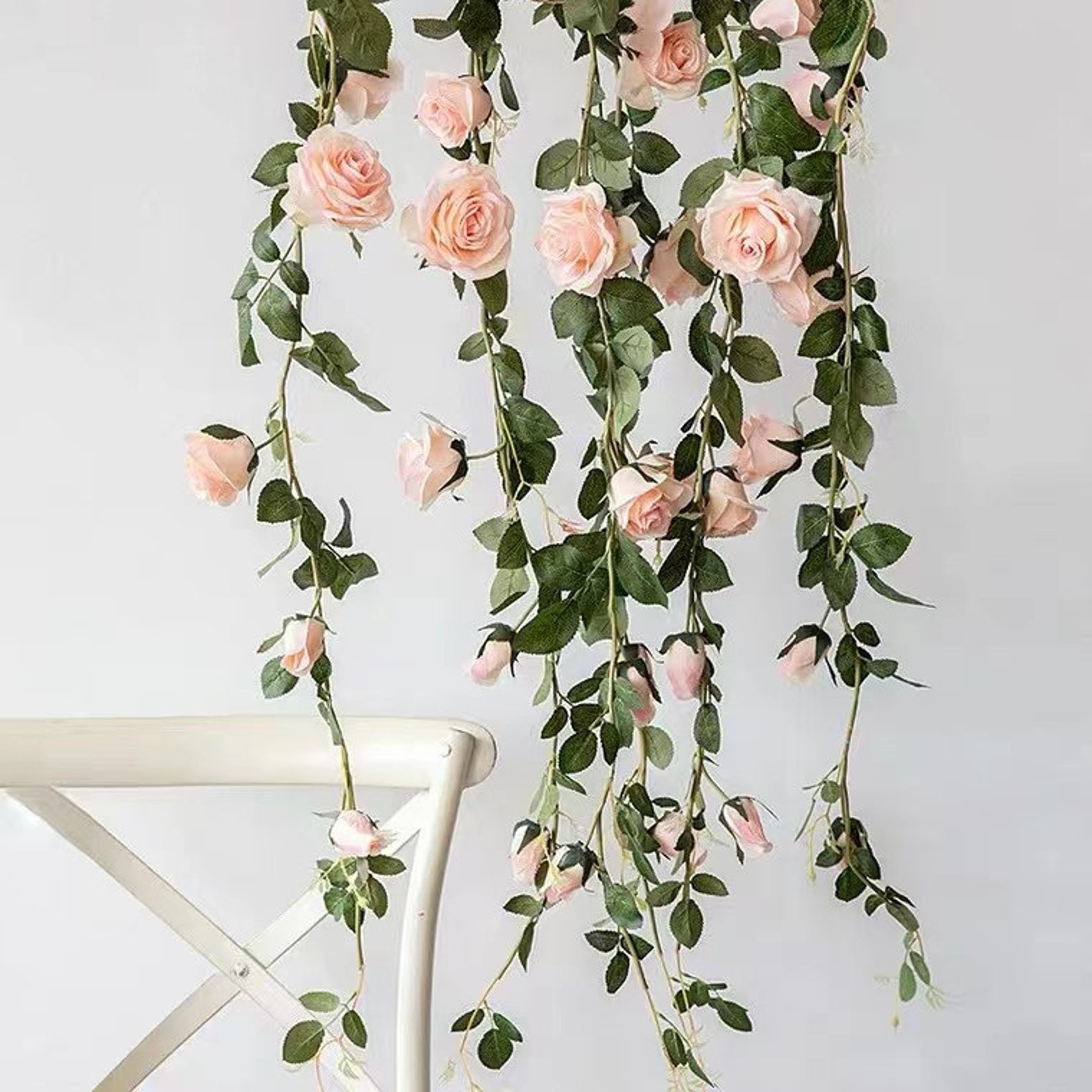 High Quality Artificial Flower Garland Simulation Vine Rose - Etsy