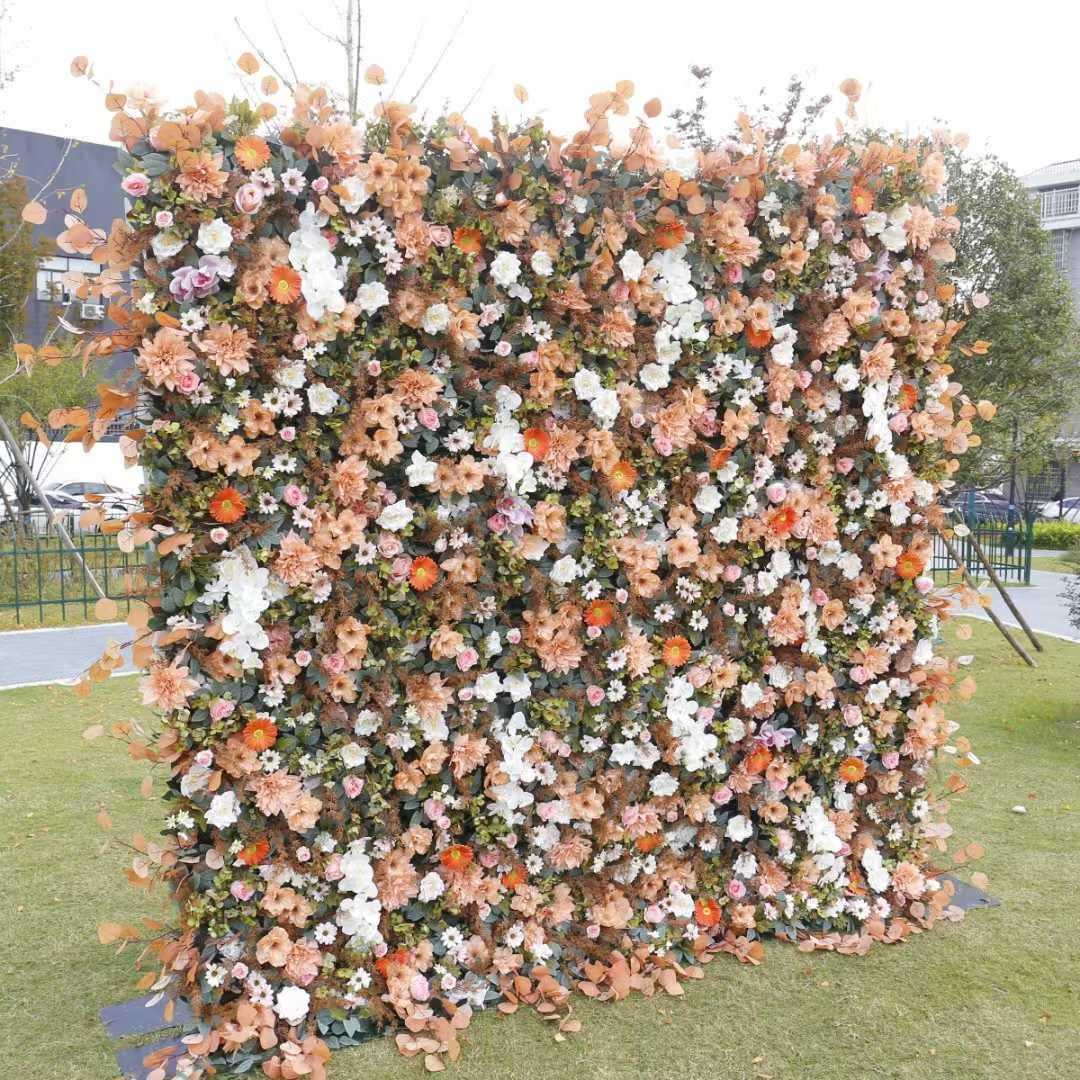 New Design Flower Wall for Event Arrangement Fake Flower Wall for Salon ...