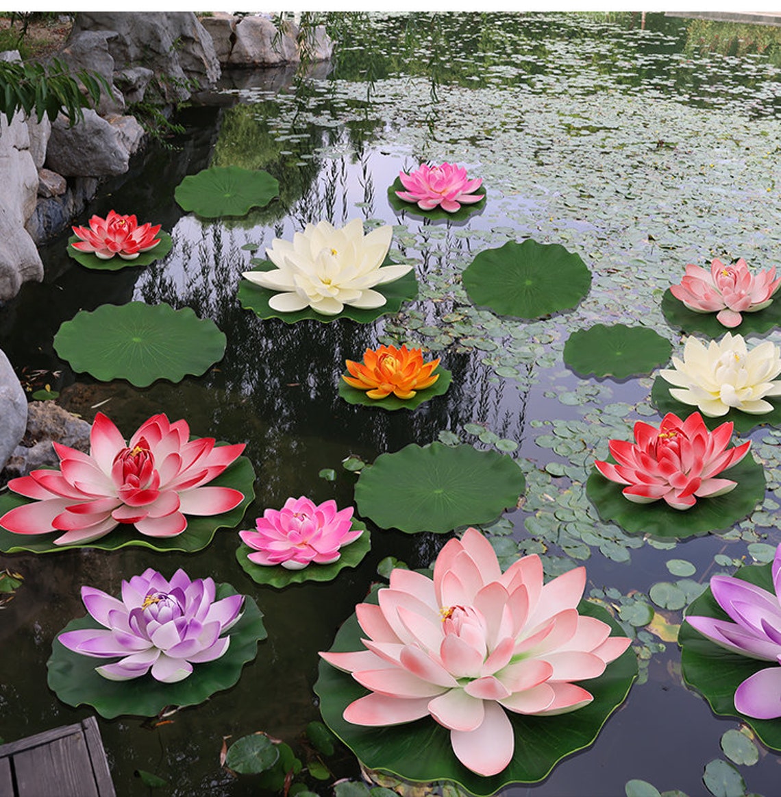 Light Pink Lotus Artificial Simulation Lotus Flowers PE Foam - Etsy