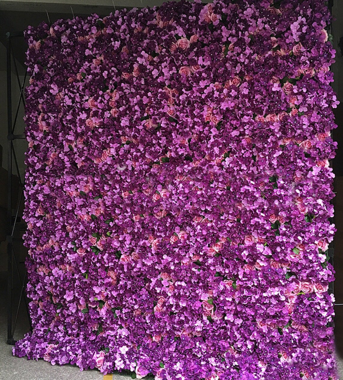 Violet Wedding Flower Wall Floral Wall for Romantic - Etsy