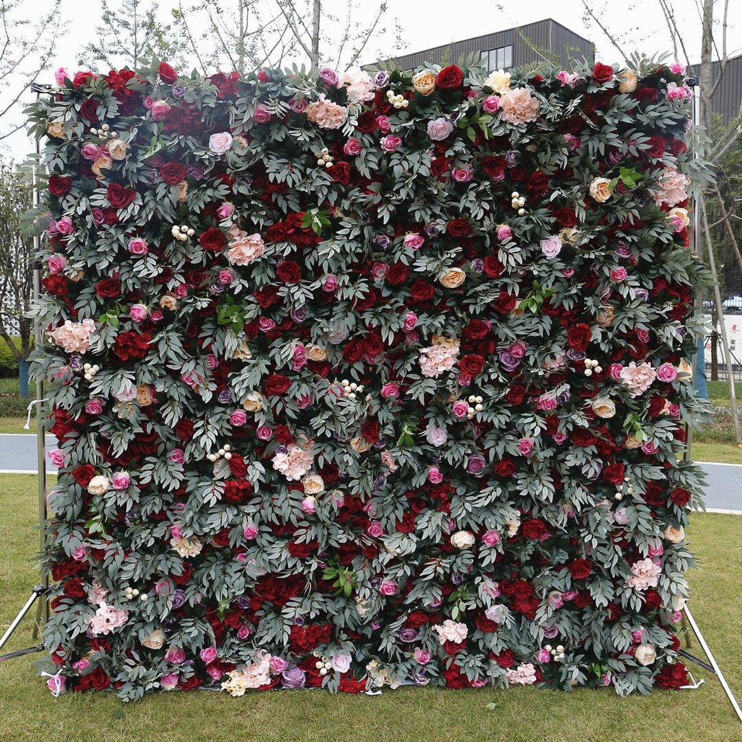 New Arrival 5D Flower Wall for Wedding Arrangement Event Salon Party ...