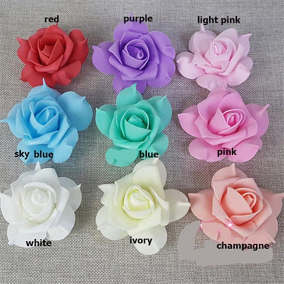 100 Heads Fake Rose PE Foam Flowers For Wedding Party | Etsy