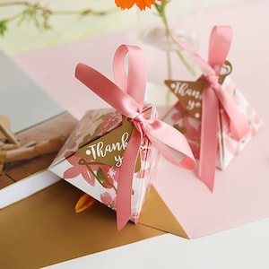 New Pink Cherry Blossom Sakura Boxes Wedding Party Bride Shower Baby ...