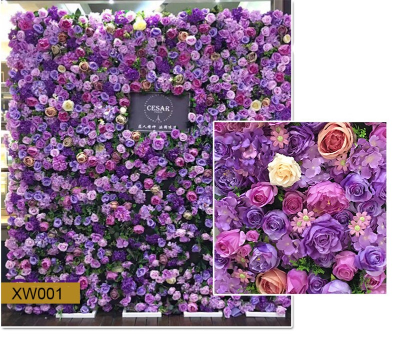 Purple Flower Backdrop Wall for Wedding Arrangement Bridal - Etsy