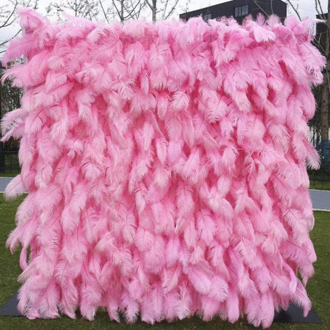 New Arrival 3D Pink Feather Wall for Wedding Arrangement Bridal Shower ...