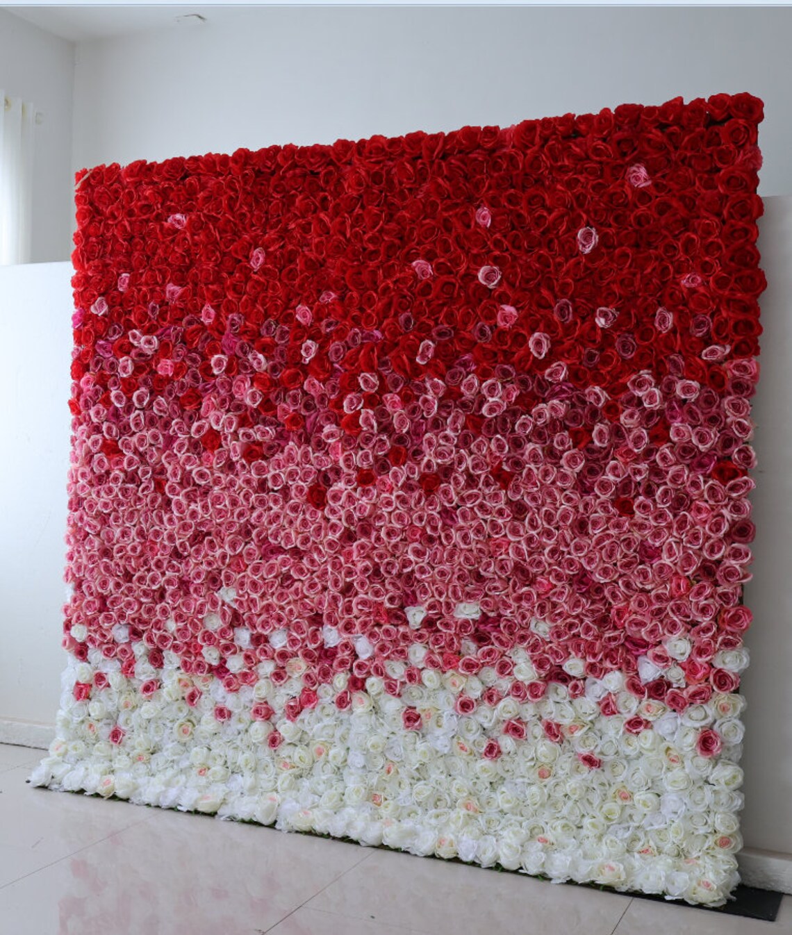 New Design Gradul Colors Flower Wall for Wedding Arrangement Event ...