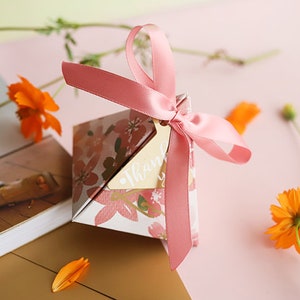 New Pink Cherry Blossom Sakura Boxes Wedding Party Bride Shower Baby ...