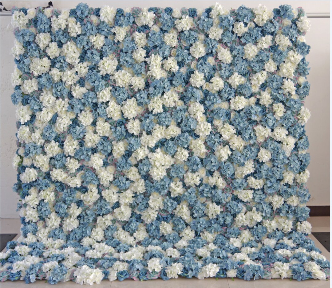 Grey Blue Flower Wall for Wedding Arrangement Event Salon Party ...