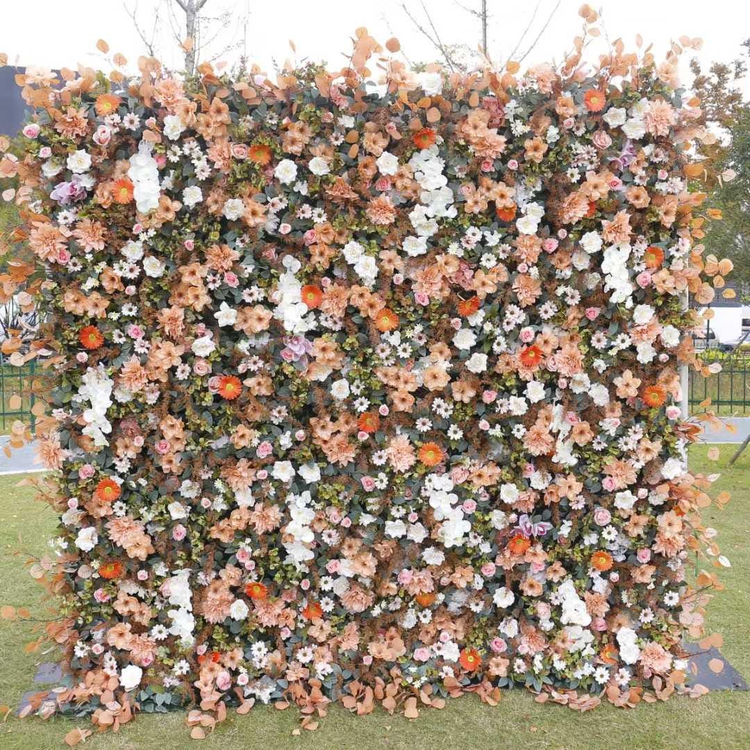 New Design Flower Wall for Event Arrangement Fake Flower Wall for Salon ...
