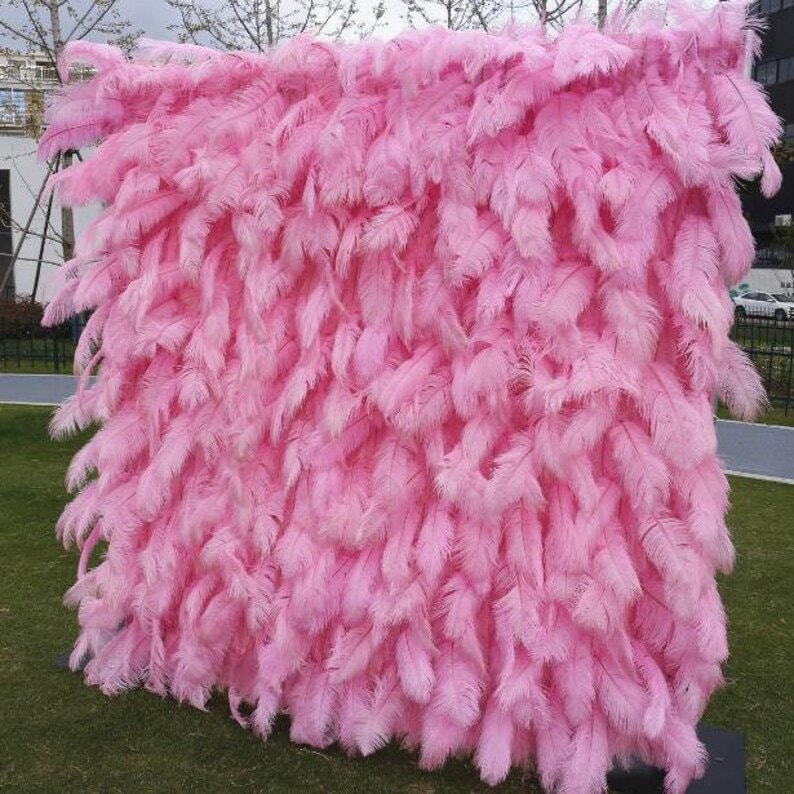 New Arrival 3D Pink Feather Wall for Wedding Arrangement Bridal Shower ...