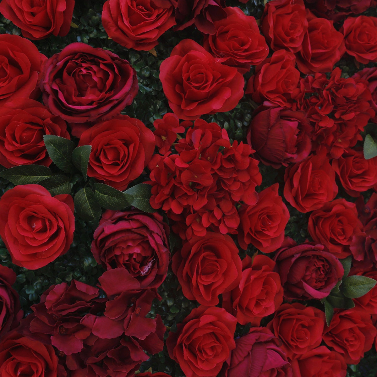 Popular Red Flower Wall Wedding Romantic Photography Backdrop Special ...
