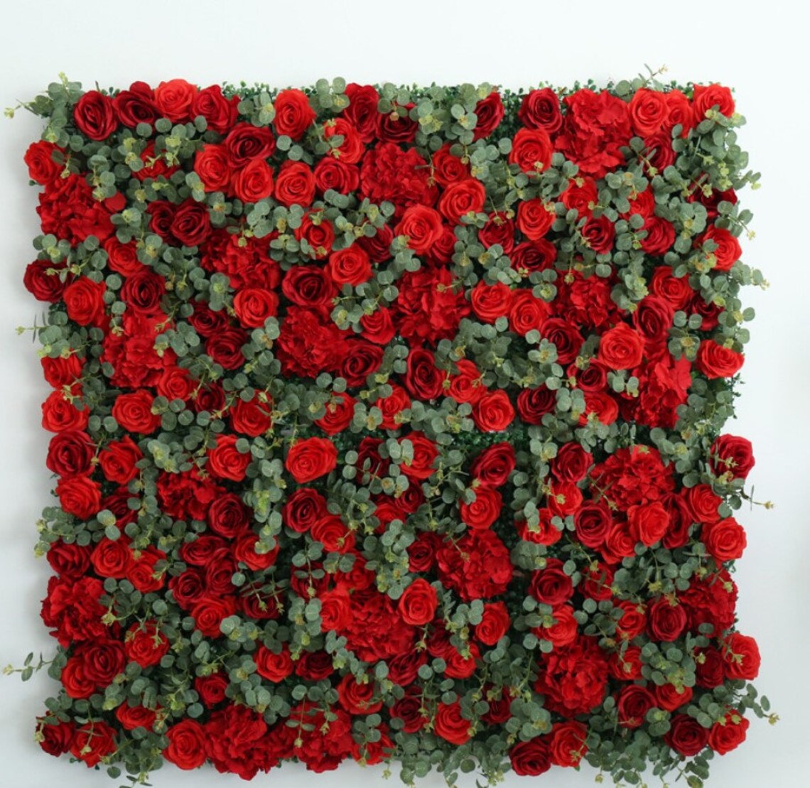 Red Flower Wall for Wedding Backdrop Arrangement Decor Special | Etsy