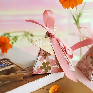 New Pink Cherry Blossom Sakura Boxes Wedding Party Bride Shower Baby ...