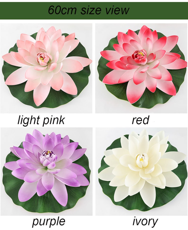 Light Pink Lotus Artificial Simulation Lotus Flowers PE Foam - Etsy