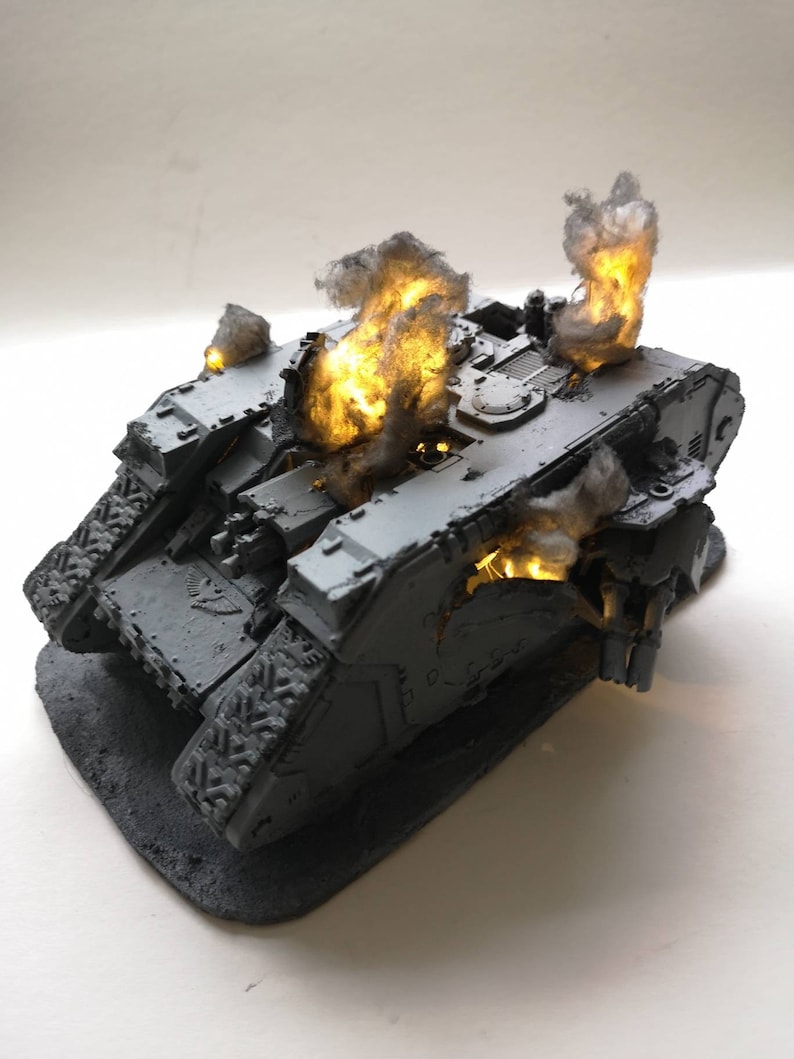 Destroyed Burning Space Marine Mk 4 Land Raider Tank Scenery Piece - Etsy