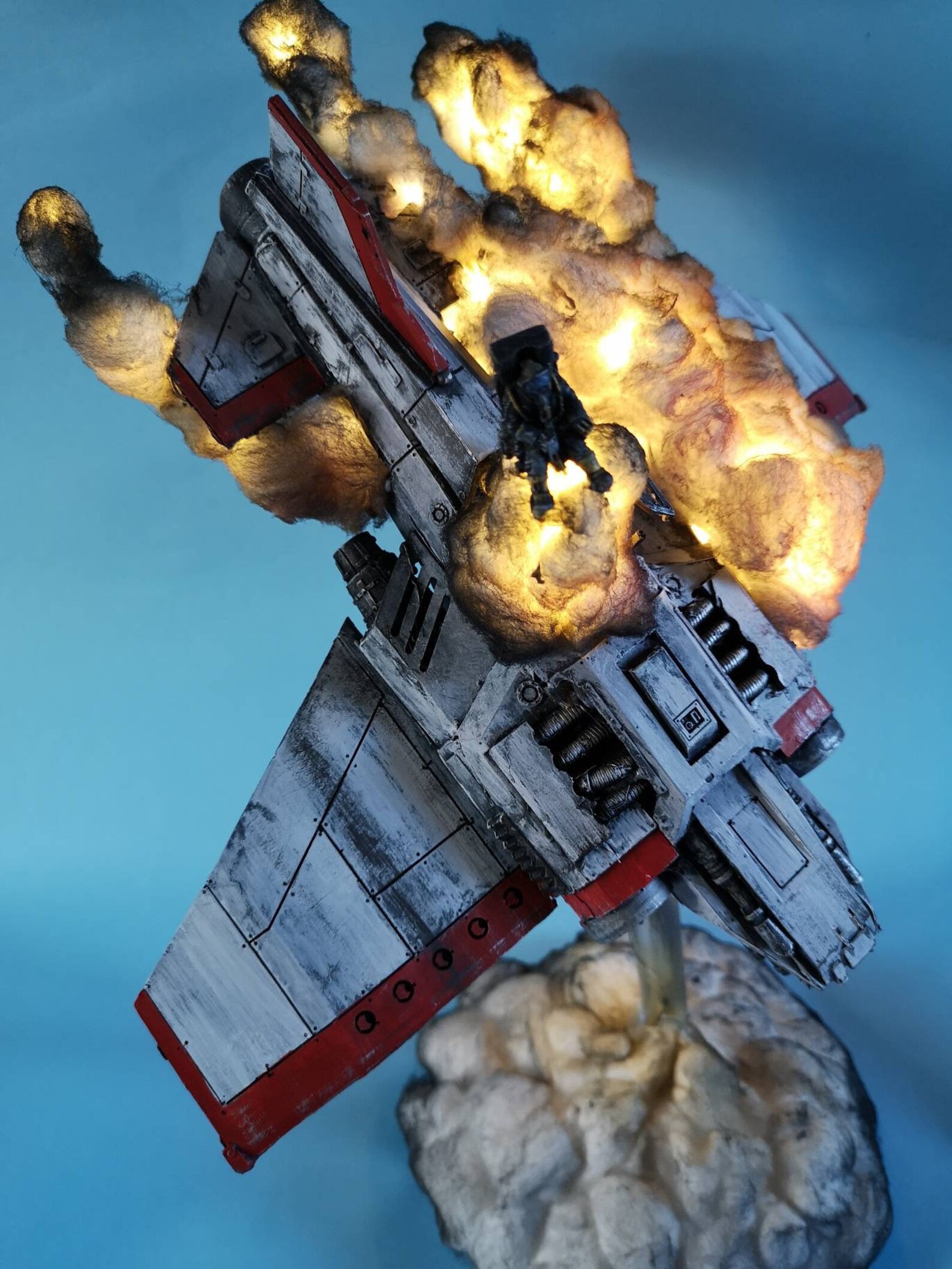 Ejecting imperial Thunderbolt fighter pilot diorama. | Etsy