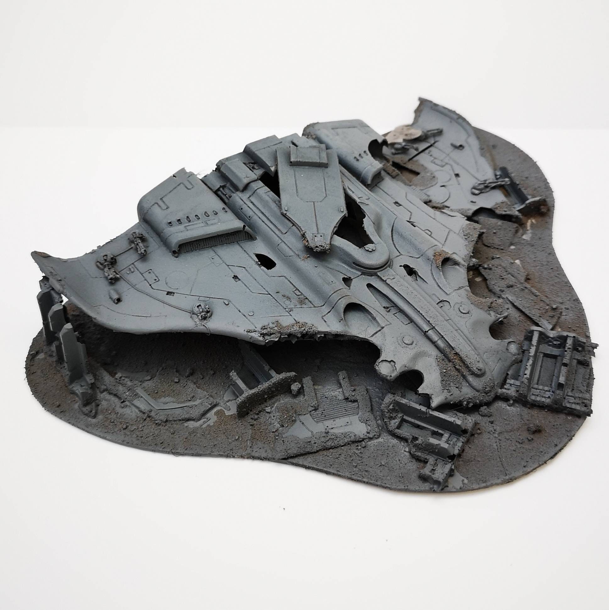 Epic 6mm Scale Crashed Alien Ship Manta. Led Lit. Scenery - Etsy UK