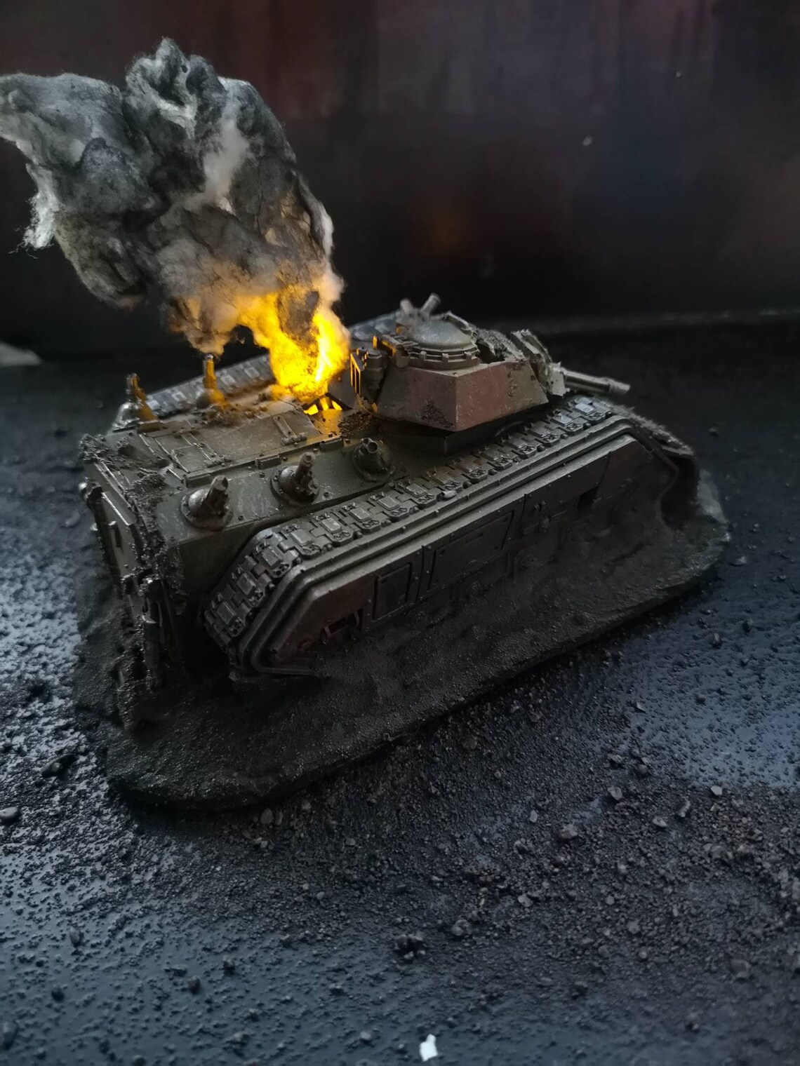 Destroyed Burning Chimera Tank Scenery Piece 28mm Wargames - Etsy UK