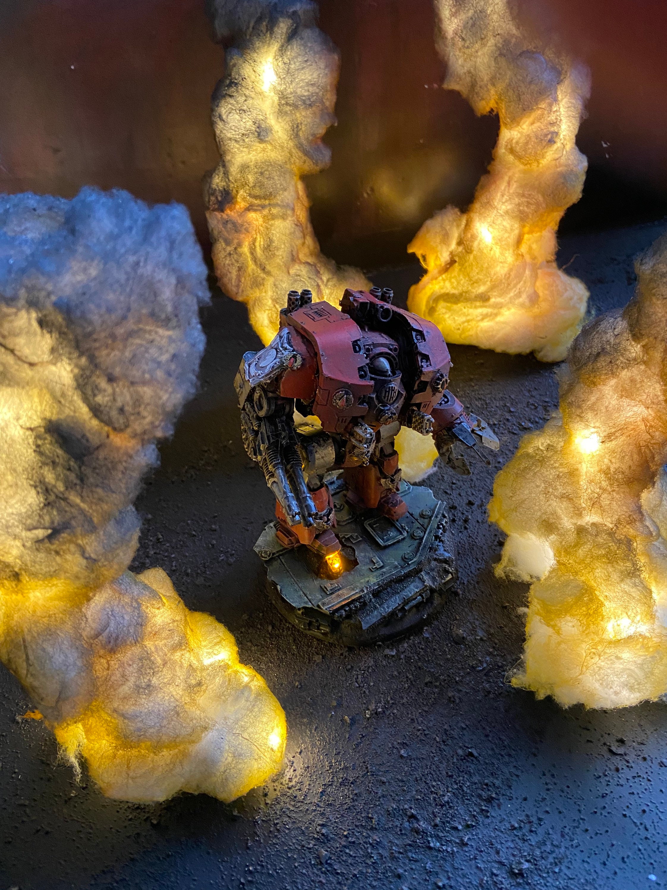 Led Lit Fire Column. Blast Marker for Wargames. - Etsy UK