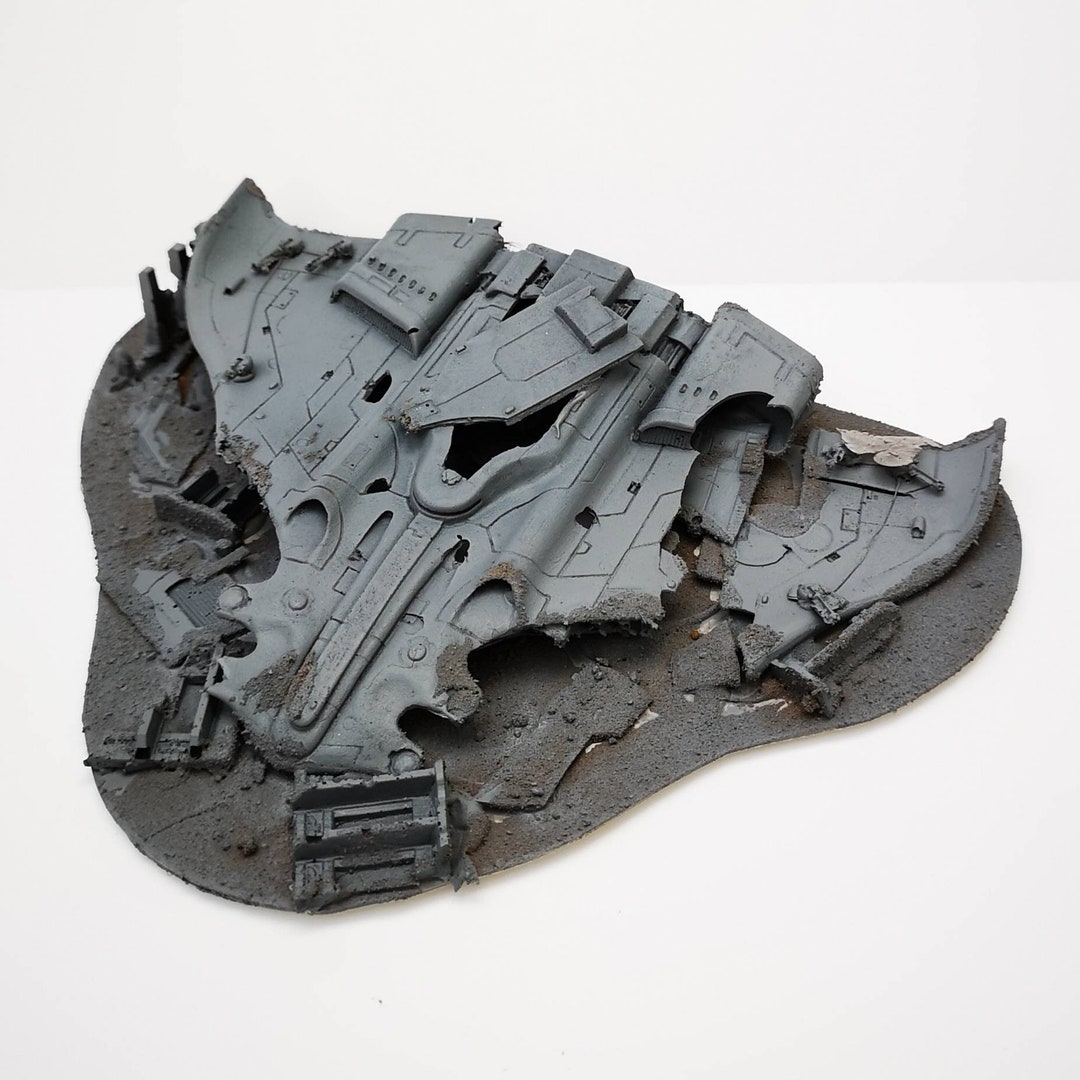 Epic 6mm Scale, Crashed Alien Ship Manta. Led Lit. Scenery Piece. - Etsy