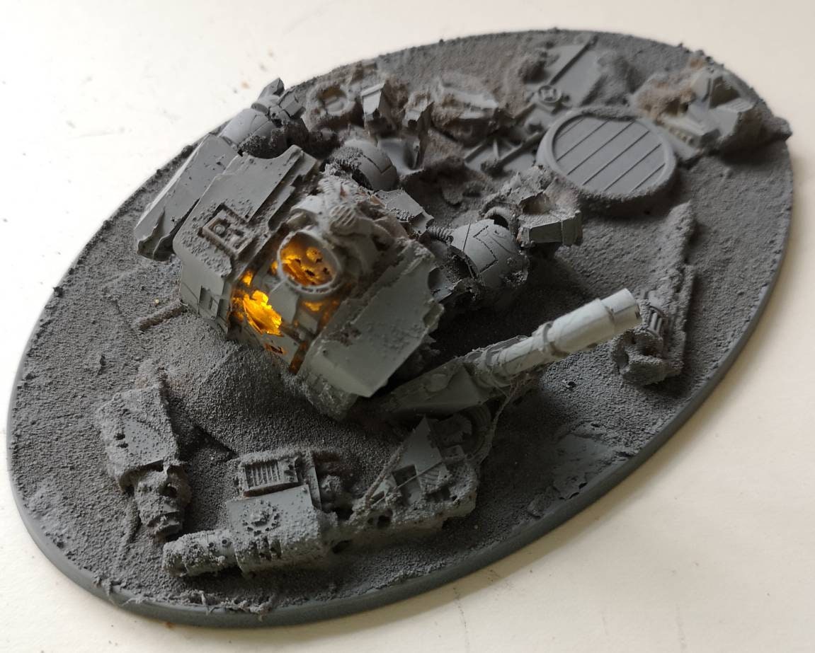Wargames 28mm Destroyed Dreadnought Scenic Base 170mm Base. - Etsy Canada