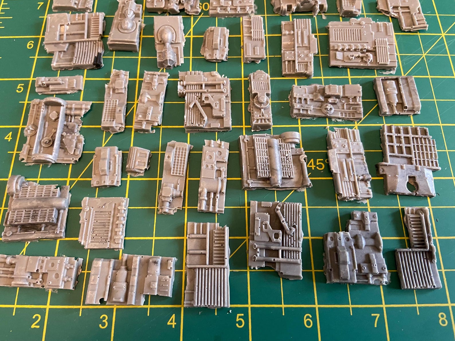 Resin Sci-fi Greeblies. Machine Technological Components X38 - Etsy