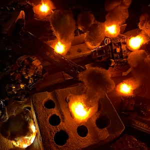 5inch Tall LED Fire With Smoke - Etsy