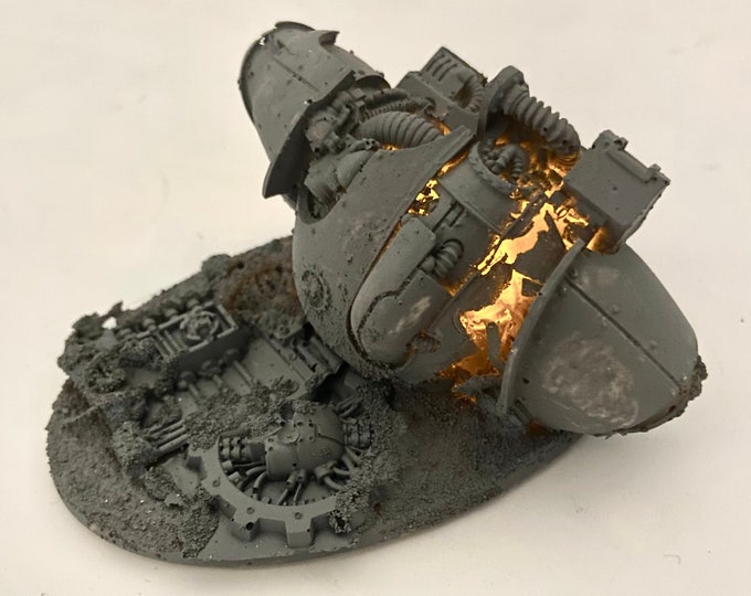 100mm Ovel Base Wargames Burning Battle Robot Led Lit Base. - Etsy