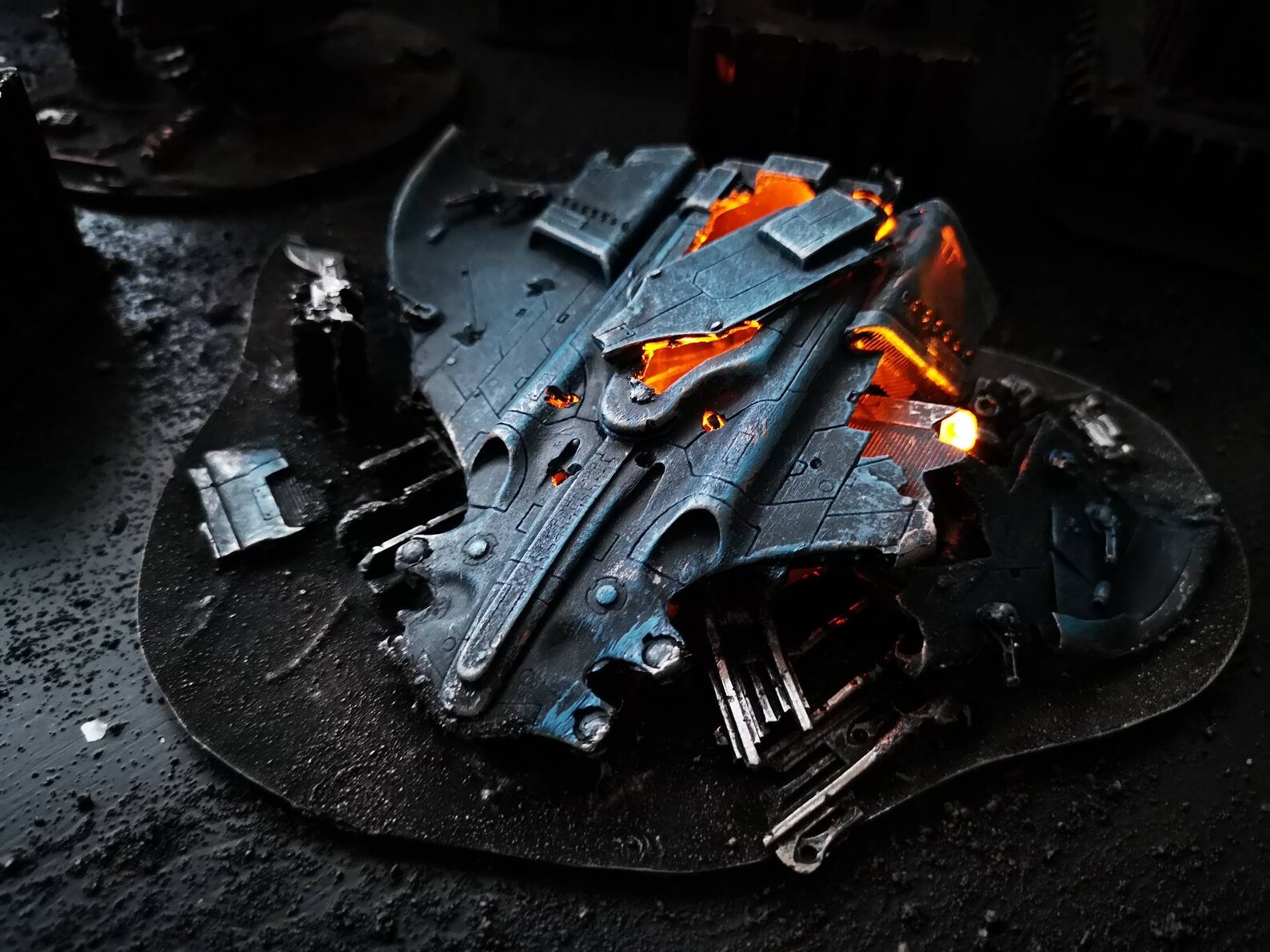 Epic 6mm Scale Crashed Alien Ship Manta. Led Lit. Scenery - Etsy