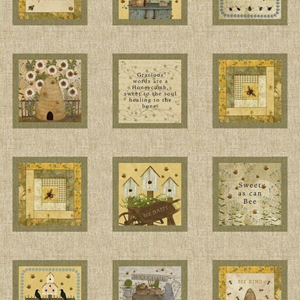 Honey Bee Fabric - Etsy