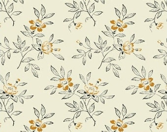 Gold fabric flower | Etsy