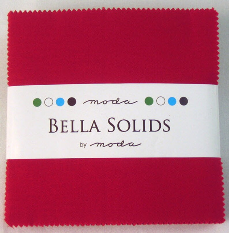BELLA SOLIDS Charm Pack in Red 42 5 X 5 - Etsy