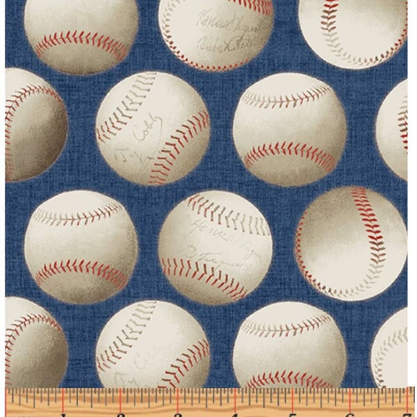 Cotton Baseball Fabric - Etsy